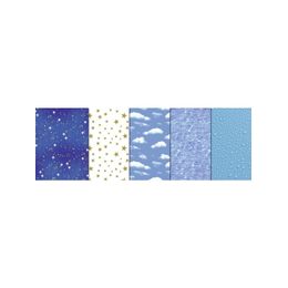 Buntpapierfabrik Ludwig Bähr Transparentpapier Rolle 115g/qm 50x61cm Elemente 5 Motive sortiert ... | Gr.: onesize