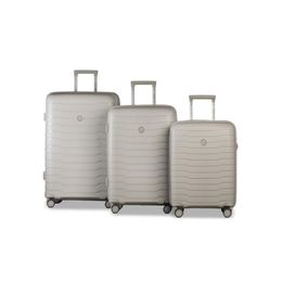 WORLDPACK Portland 4 Rollen Kofferset 3-teilig in natur | Gr.: onesize