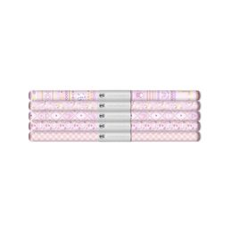 Buntpapierfabrik Ludwig Bähr Transparentpapier Rolle 115g/qm 50x61cm Baby rosa 5 Motive sortiert ... | Gr.: onesize