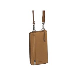 The Chesterfield Brand Malaga - Handytasche/Geldbörse 12cc 19 cm (black) in cognac | Gr.: onesize