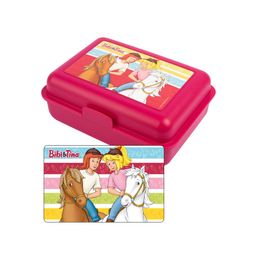 Bibi und Tina Brotdose mit Trennwand Rot in rot | Gr.: onesize