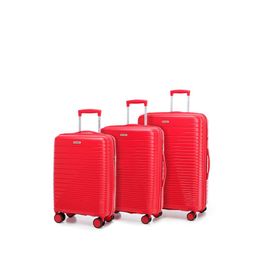 Wittchen 3tlg.KofferSet FUERTA Line Collection in Red | Gr.: onesize