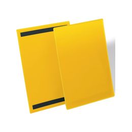 Durable Kennzeichnungstasche magnetisch A4 hoch PP dokumentenecht gelbPackung ... | Gr.: onesize