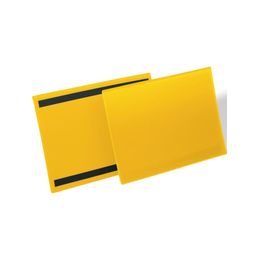 Durable Kennzeichnungstasche magnetisch A4 quer PP dokumentenecht gelb ... | Gr.: onesize