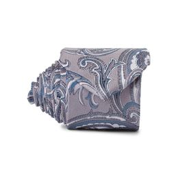Andrew James Seidenkrawatte in silber blau - 0001 | Gr.: onesize