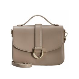 Seidenfelt Nellim - Henkeltasche 25.5 cm (black/gold) in smooth taupe/gold | Gr.: onesize