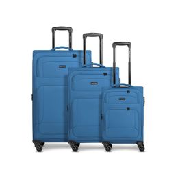 Smartbox Edition 04 4 Rollen Kofferset 3-teilig mit Dehnfalte in slate-blue | Gr.: onesize