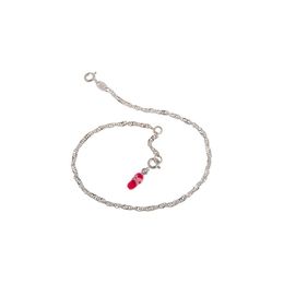 SILBERKETTEN-STORE 925 Silber Fußkette mit Anhänger "Flipflop" | Gr.: 23