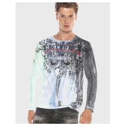 Cipo & Baxx Cipo & Baxx Sweatshirts in BLUE-GREEN | Gr.: XL