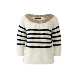 Oui Pullover in white black | Gr.: 34