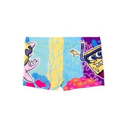 Spongebob Schwammkopf Badehose Schwimmhose Badekleidung in Mehrfarbig | Gr.: 122/128