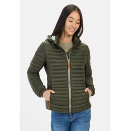 Camel Active Leichte Steppjacke aus recyceltem Polyamid in Waldgr&uuml;n | Gr.: 40