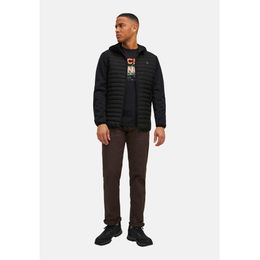Jack & Jones Jack & Jones Jacke Steppjacke mit Kapuze JJEMULTI QUILTED JACKET in schwarz | Gr.: S
