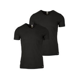 Olaf Benz 2-Pack T-Shirt V-Neck RED1601 in Schwarz | Gr.: L