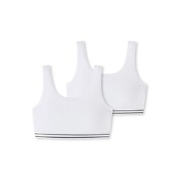 Schiesser Bustier 95/5 Organic Cotton in Wei&szlig; | Gr.: 164