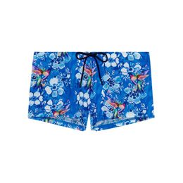 HOM Badehose Swim Shorts Colibris in blue print | Gr.: M