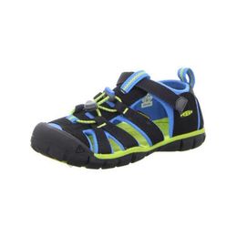 Keen Outdoorsandalen SEACAMP II CNX in Black/Brilliant Blue | Gr.: 33