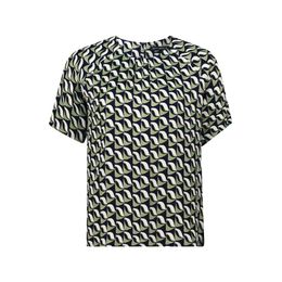 Betty Barclay Schlupfbluse mit Rundhalsausschnitt in Dark Blue/Green | Gr.: 42