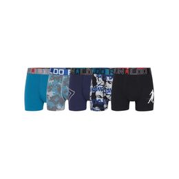 CR7 Boxershort 5er Pack in Schwarz/Blau/T&uuml;rkis | Gr.: 158/164