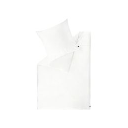 Sch&ouml;ner Wohnen Kollektion Sch&ouml;ner Wohnen Kollektion Satin Bettw&auml;sche PLAIN in Weiss | Gr.: 155x220 cm (40x80 cm)