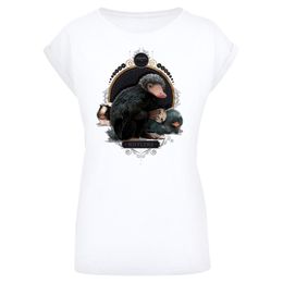 F4NT4STIC T-Shirt Phantastische Tierwesen Baby Nifflers in weiß | Gr.: XS