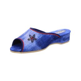 Helmut Trunte Pantoffel in blau | Gr.: 40