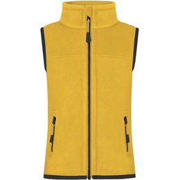 Normani Outdoor Sports Kinder Fleeceweste Kiana in Gelb | Gr.: 86/92