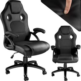 TecTake&reg; B&uuml;rostuhl, ergonomische Form, Kunstlederbezug mit Mesh-Gewebe, Belastbarkeit 120 kg