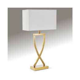TecTake&reg; Tischleuchte, modernes Design, blendfreies Licht, Kippschalter am Kabel, 27 x 12 x 51,5 cm