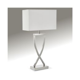 TecTake&reg; Tischleuchte, modernes Design, blendfreies Licht, Kippschalter am Kabel, 27 x 12 x 51,5 cm