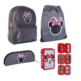 Disney Minnie Mouse Minnie Mause Schulpaketangebot Komplett-Set 4 Tlg. f&uuml;r