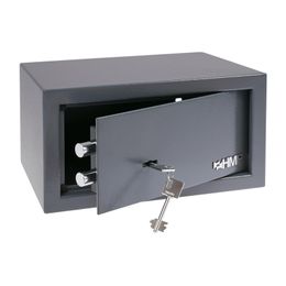 HMF 49217-11 Safe Tresor mit Schl&uuml;ssel, M&ouml;beltresor 31 x 17 x 25 cm Anthrazit
