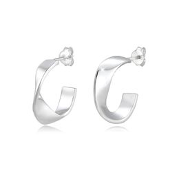 Elli Ohrringe 925 Sterling Silber Twisted in Silber | Gr.: onesize