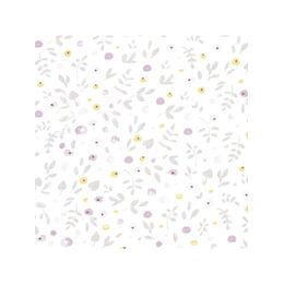 Casadeco My Little World Stoff Streublümchen grau lila lime | Gr.: onesize