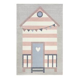 Esprit Kinderteppich Sea Castle in rosa grau meliert | Gr.: 80 x 150 cm