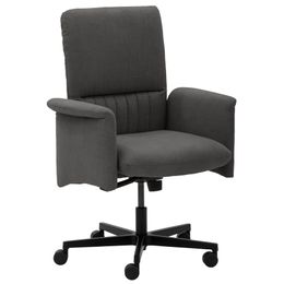 mayer Sitzmöbel Drehstuhl MAYER SITZMÖBEL "myCOSYWORXX Homeoffice Sessel", grau (anthrazit, schwarz), B:71cm H:97cm T:64cm, Stoff, Stühle, besonders bequem gepolstert