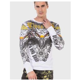 Cipo & Baxx Cipo & Baxx Sweatshirts in WHITE | Gr.: XXL
