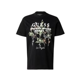 Guess Shirt 'FLUO FLOWER' male Black size M
