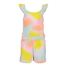 Blue Seven Jumpsuit M&auml;dchen Gr&ouml;&szlig;e 128 pastellblau / zitronengelb / orange / rosa