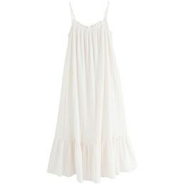 next Kleid Damen Gr&ouml;&szlig;e 48 creme / braun Winterkleid