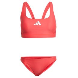 adidas Performance Sports Bikini '3-Stripes V-Back' female Red size 28