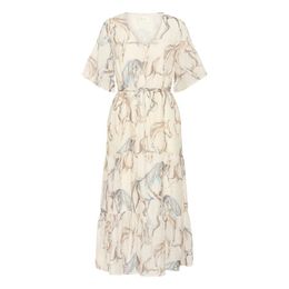 Cream Kleid 'CRVilma' Damen Größe 46 hellbeige / blau / hellbraun Winterkleid