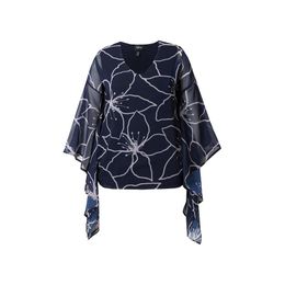 Ulla Popken Bluse Damen Gr&ouml;&szlig;e M/L marine / wei&szlig;