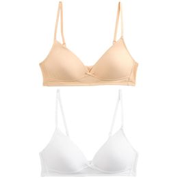 next Bra girl Beige, White size 75