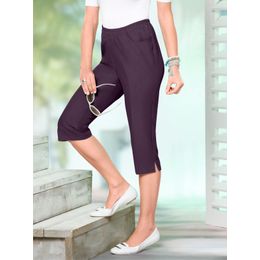 WITT Damen Caprihose mit Bügelfalte, pflaume, Größe 46