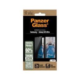 PanzerGlass Privacy Displayschutz Ultra-Wide Fit, Schutzfolie transparent, Samsung Galaxy S25 Ultra