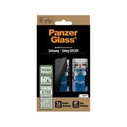 PanzerGlass Privacy Displayschutz Ultra-Wide Fit, Schutzfolie transparent, Samsung Galaxy S25 / S24