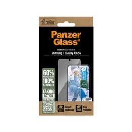 PanzerGlass Displayschutz Ultra-Wide Fit, Schutzfolie transparent, Samsung Galaxy A36 5G, EasyAligner