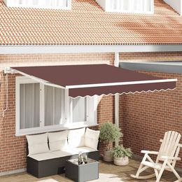 vidaXL Markise Automatisch Braun 300x250 cm