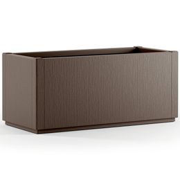 Casaria Blumentopf Ethica Braun Kunststoff 80x36x36cm